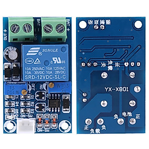 12V Battery Charging Controller Protection Board Module Undervoltage Low Voltage Cut Off Automatic Switch Recovery Protection Controller Module with A LED Indicator