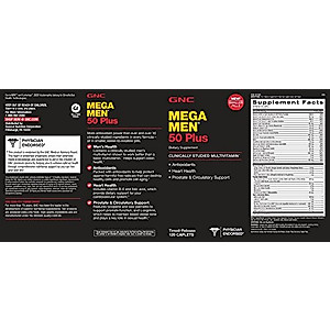 GNC Mega Men 50 Plus Multivitamin