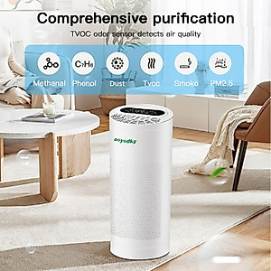 Air Purifier for Home Large Room Up to 947ft², Air Quality Sensor, White Noise, Auto Mode