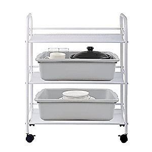 Obstnny 13 L Commercial Bus Tub, 3 Pack Plastic Dishpan Basin, Grey