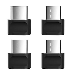 HEATFUN USB C Adapters, Small USB C Adapter Compatible with DOBE PS5 Charging Dock - 4 Packs