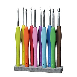 Clover 3672 Amour Crochet Hook Set, 10 sizes