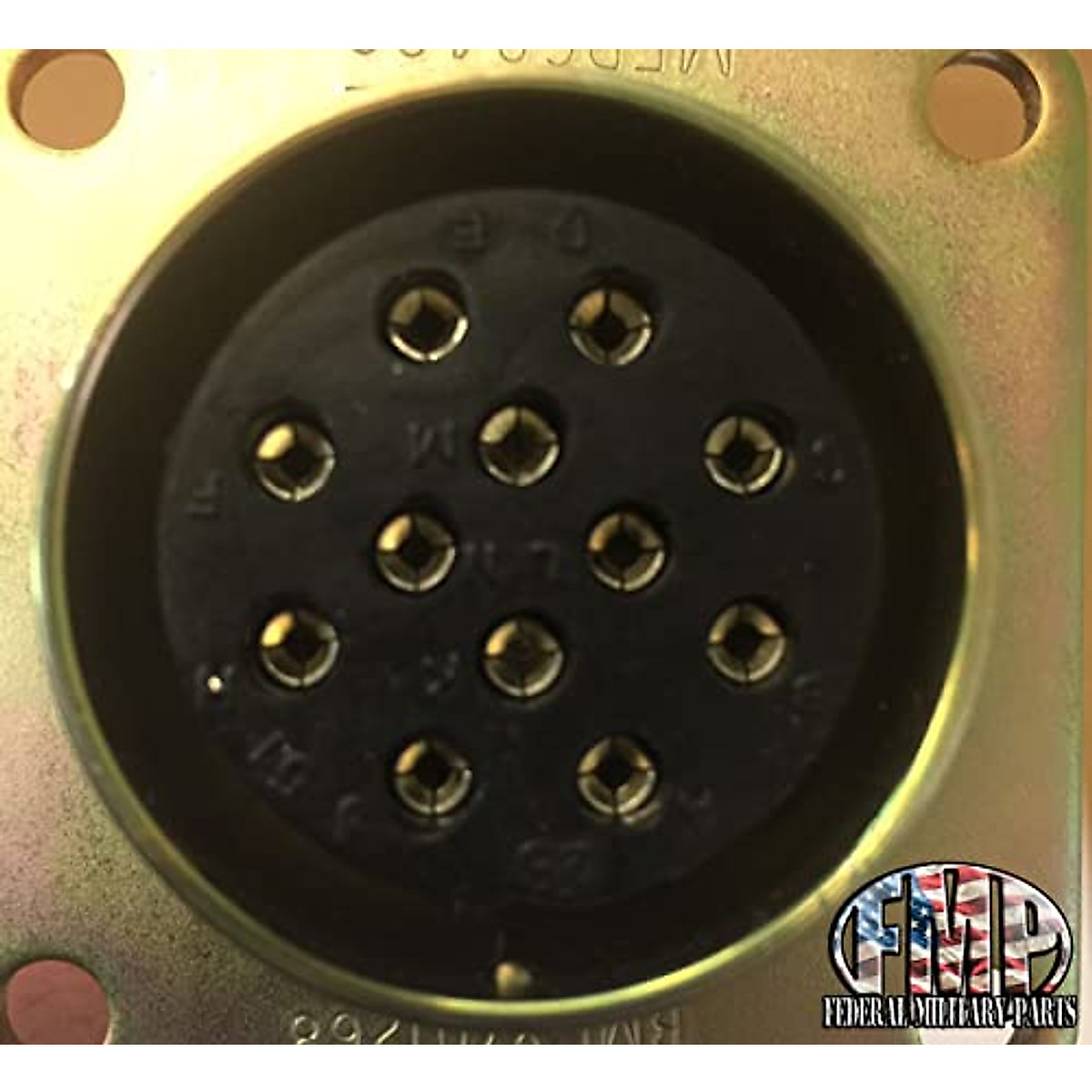 Civilian Vehicle Flat 4 to Military Trailer 12 PIN - 9" Adapter Wiring Harness - M101A1 M101A2 M100