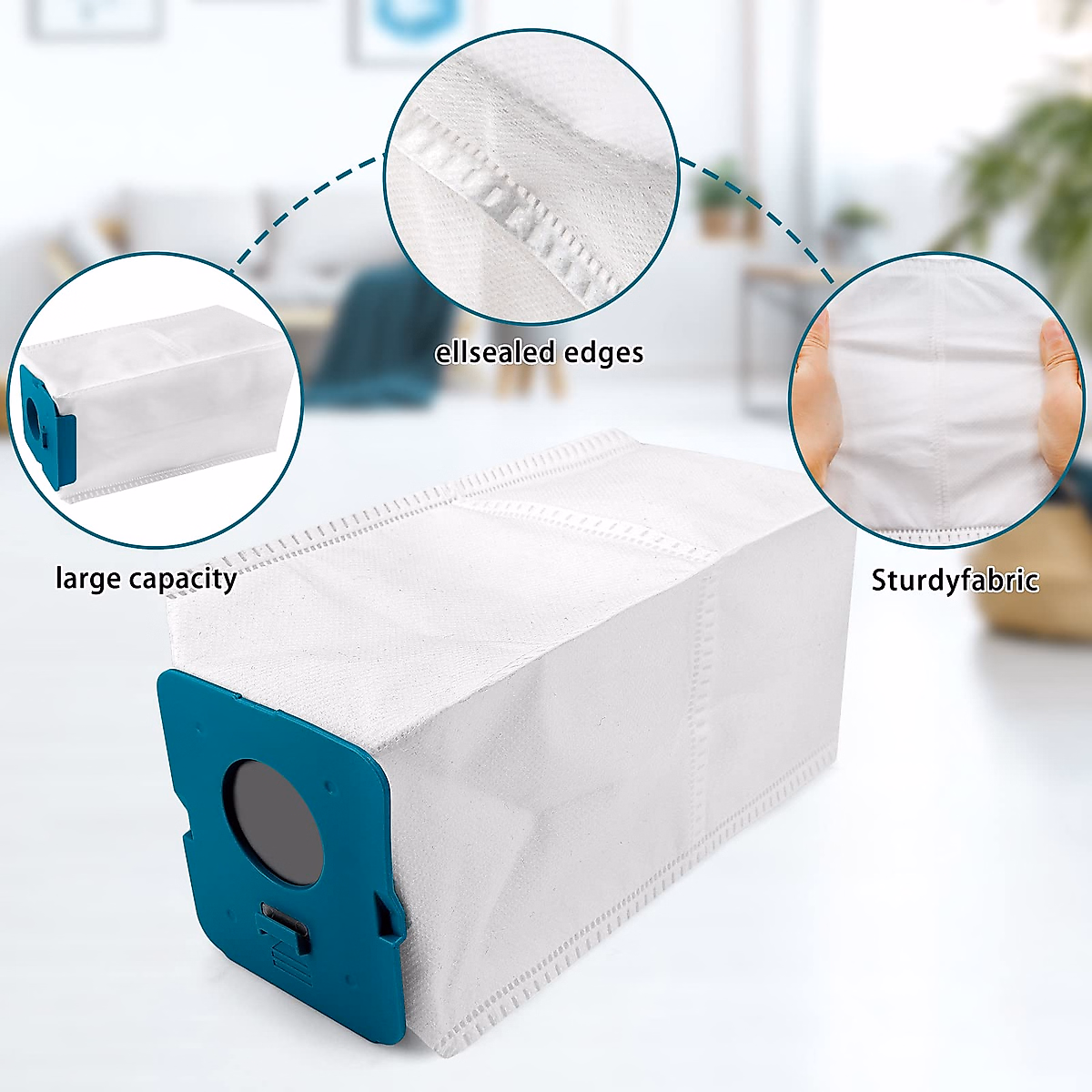 Odashen Clean Station Dust Bag for Samsung Bespoke Jet VCA-ADB95 Wireless Cleaner Replacement (8pcs)