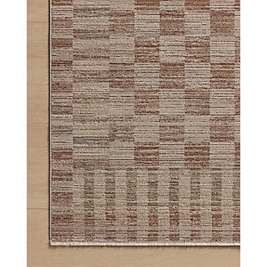 Loloi Amber Lewis Cali Collection CIL-06 Brick/Natural 6'-7" x 9'-2" Area Rug
