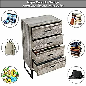 Nightstand Bedside Table Drawer Cabinet 4 Drawer Chest,Modern Storage Dresser Tall Nightstand Bathroom Floor Cabinet 4 Drawer Chest Modern Storage Dresser Storage Tower Dresser