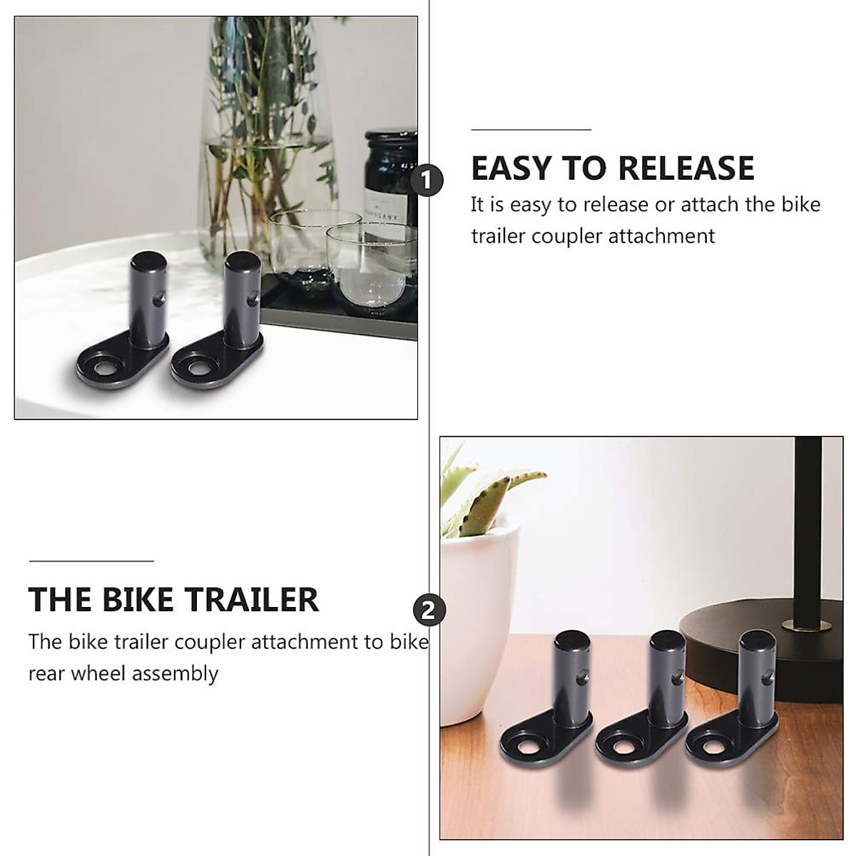 balacoo Hitch Adapter Bike Attachment Bike Stroller Accessories Bike Traction Head Angled Coupler for Bike Stroller Hook Bikes Coupler Attachment Hand Tools Baby Trailer pet