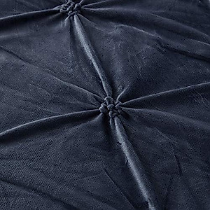 Sweet Home Collection Comforter Set 3 Piece Sherpa Pintuck Pinch Pleat Soft Luxurious Plush All Season Warm with 2 Shams