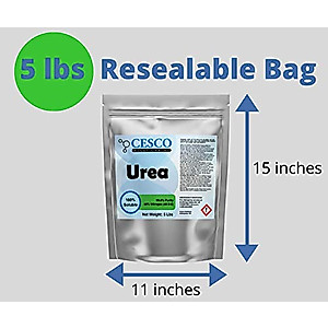 Urea Fertilizer 5lbs - Plant Food - High Efficiency 46% Nitrogen 46-0-0 Fertilizer for Indoor, Outdoor Plants - 99.6% Pure Water Soluble Garden Lawn, Vegetable Fertilizer and Tie Dye