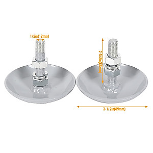 HECASA Snow Plow Blades Heavy-Duty Snow Plow Skid Shoes Compatible with Polaris Ranger Razor Sportsman ATV Replacement for 2877245 (Pack of 2)