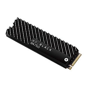 WD_BLACK 2TB SN750 NVMe Internal Gaming SSD Solid State Drive with Heatsink - Gen3 PCIe, M.2 2280, 3D NAND, Up to 3,400 MB/s - WDS200T3XHC