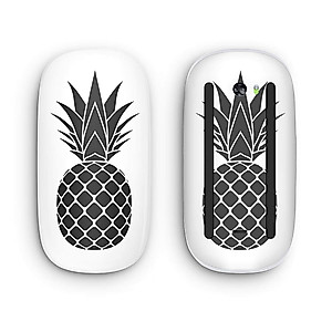 Design Skinz Flat Pineapple Vinyl Decal Compatible with The Apple Magic Mouse 2 (Wireless, Rechargable) with Multi-Touch Surface