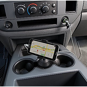 Belkin Car Cup Mount - Car Cup Mount For Phone - Phone Car Mount - Phone Stand - Phone Grip - Car Phone Holder Mount Compatible with iPhone, Samsung, Nokia, & Other Smartphones - Black