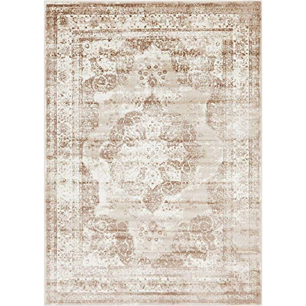 Unique Loom Sofia Collection Area Rug - Salle Garnier (7' 1" x 10', Beige/ Ivory)