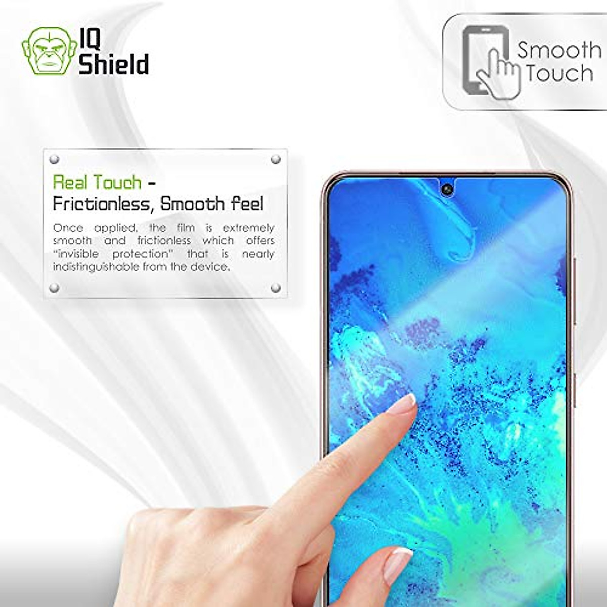 IQShield Screen Protector Compatible with Samsung Galaxy S21 (6.2 inch)(3-Pack)(Case Friendly)[Works with Fingerprint Scanner] Anti-Bubble Clear Film