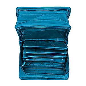 Yazzii Double Petite Craft Organizer Bag - Portable Storage Bag Organizer - Multipurpose Storage Organizer for Crafts, Toiletries, Medication, Cosmetics & Jewelry