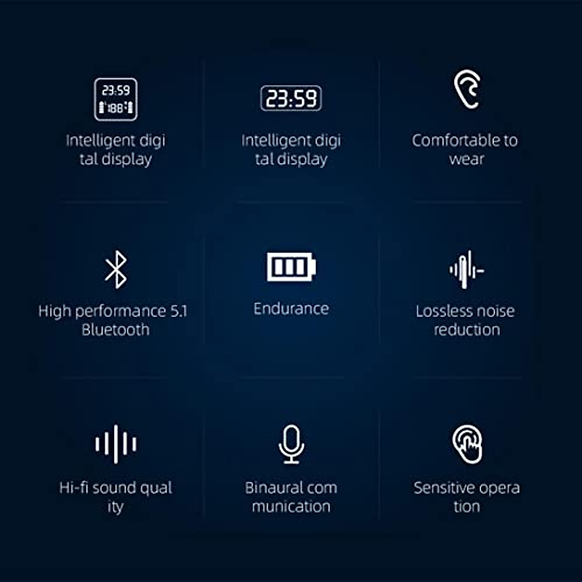 S6 Plus Mini Wireless Earbuds Bluetooth 5.1 in Ear Headphones Built-in Microphone, Light-Weight IPX5 Waterproof Stereo Sport Headset with Charging Case (Black)