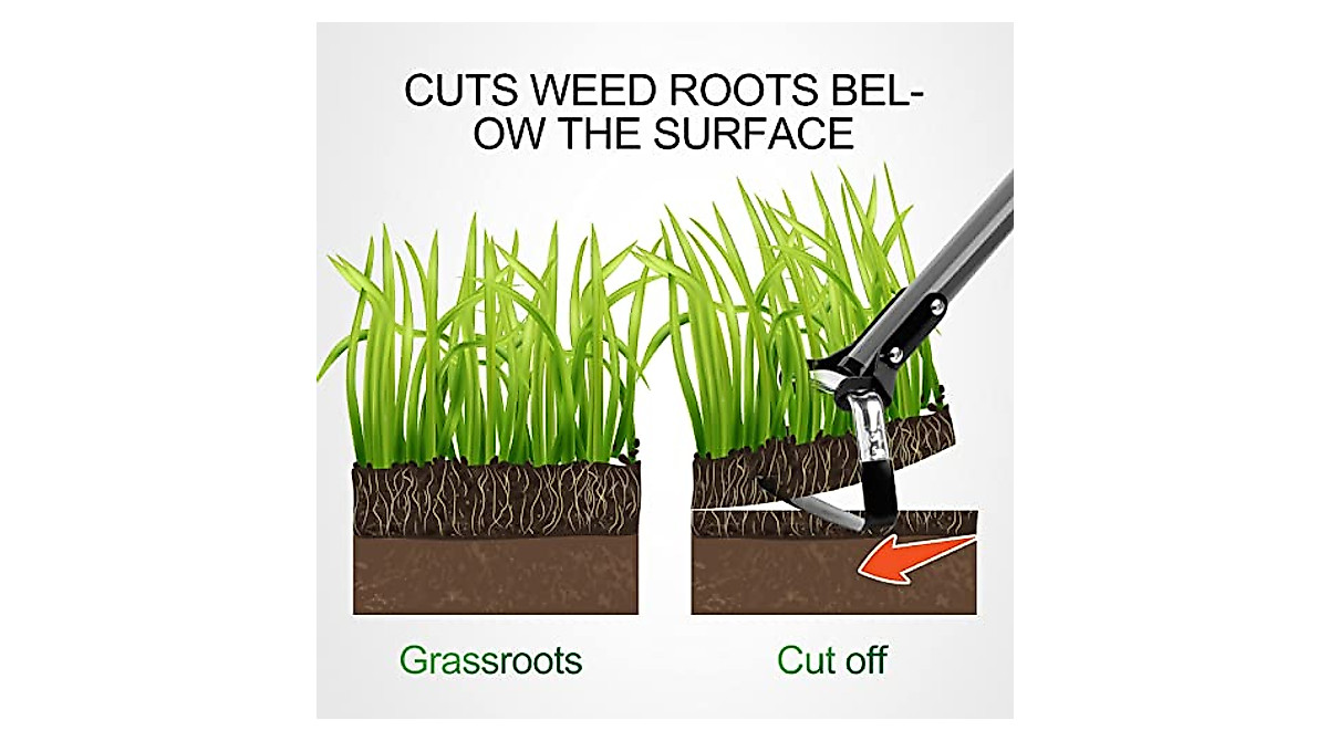 Walensee Adjustable Action Hoe for Effortless Weeding