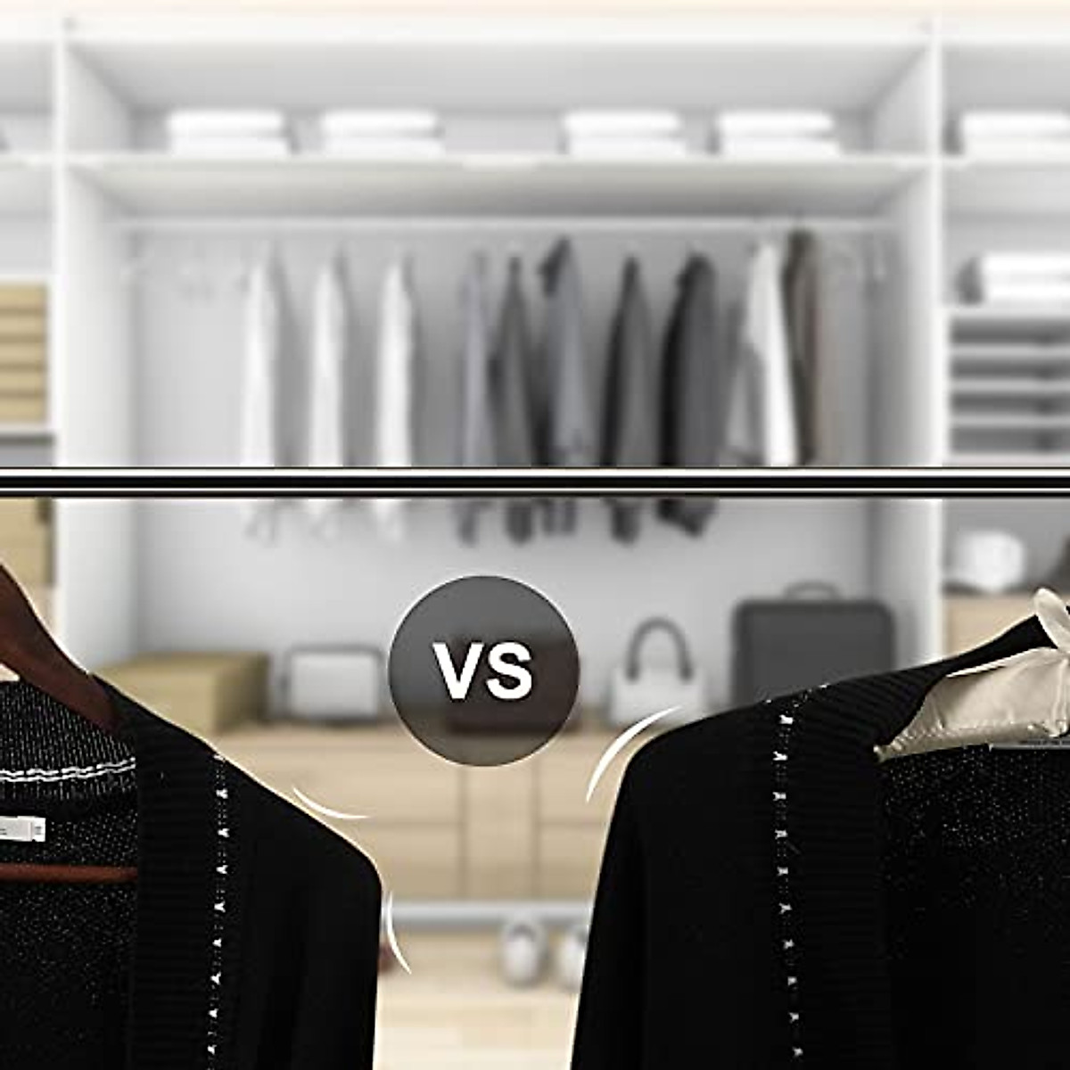 24 Pieces Satin Padded Hangers Satin Hangers with Anti-Rust Swiveling Hook Shoulder Hangers for Hanging Dresses, Sweaters, Suits and More (Beige)