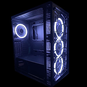 SaharaGaming P44 with 3 Black Pirate Eye Modular Fans & Universal hub