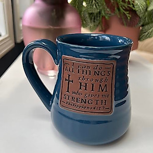 Abbey Gift 57664 Can Do All Things Pottery Mug, 5 x 5 x 4.1 inches
