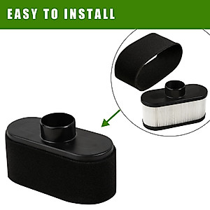 DemJamr 11013-0752 Air Filter with Pre Filter Compatible with Kawasaki FR651V FR730V FR691V Engine, Replaces for 11013-7049 11013-0726 11013-7047 Air Cleaner