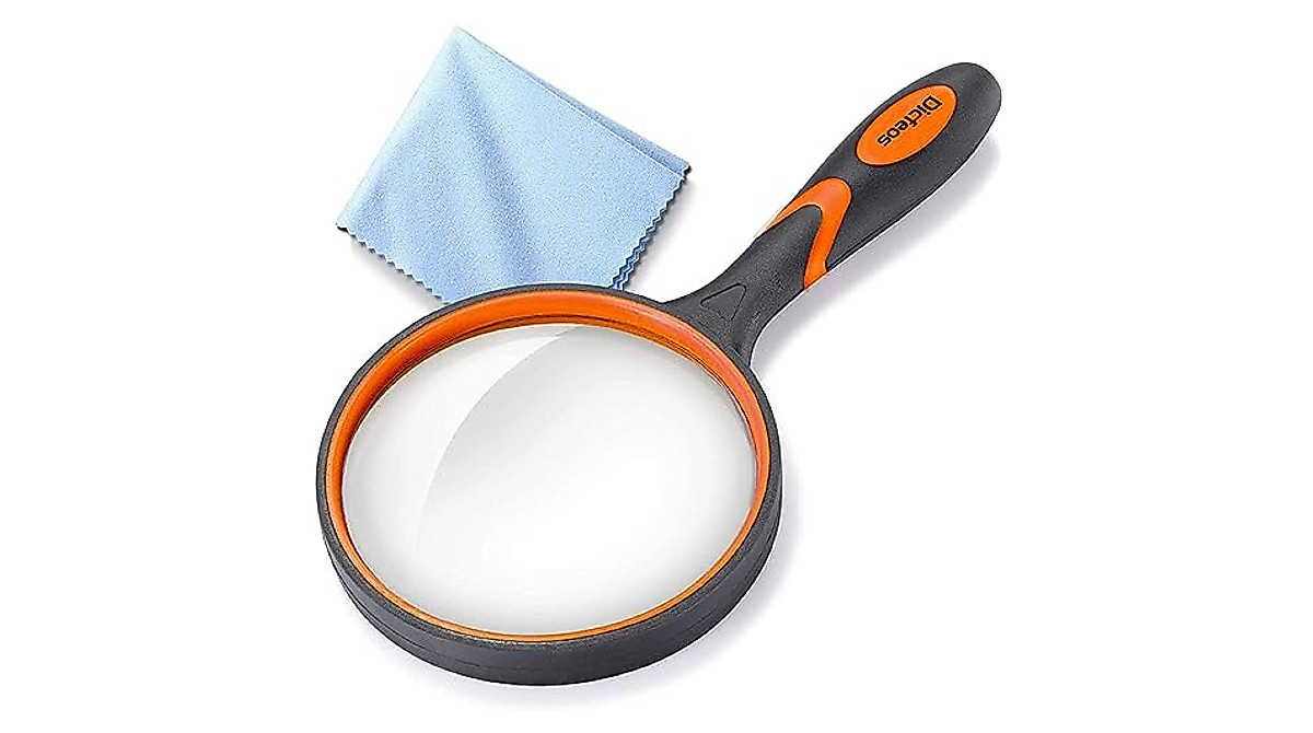 Dicfeos 10X Magnifying Glass for Seniors and Kids