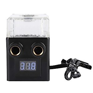 G1/4 Thread PC Water Cooling Pump With Temperature Display, 450L/H Integrated , Ceramic Bearing, Three phase Motor, Large 4P D port, Support PWM Automatic Temperature Control