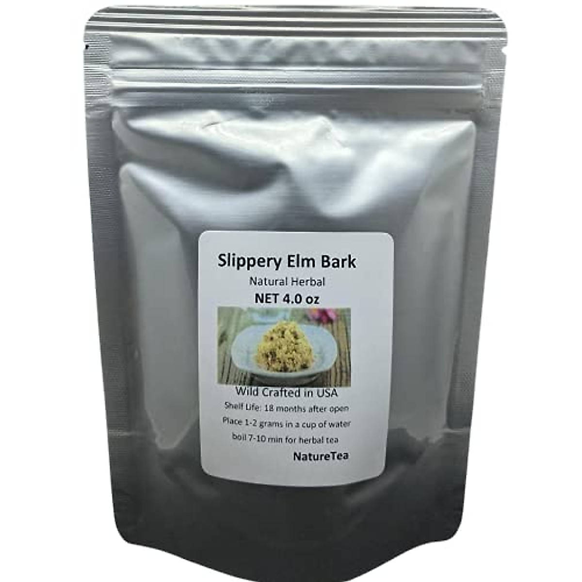 Slippery Elm Bark - Dried Ulmus rubra C/S from 100% Nature (8 oz)