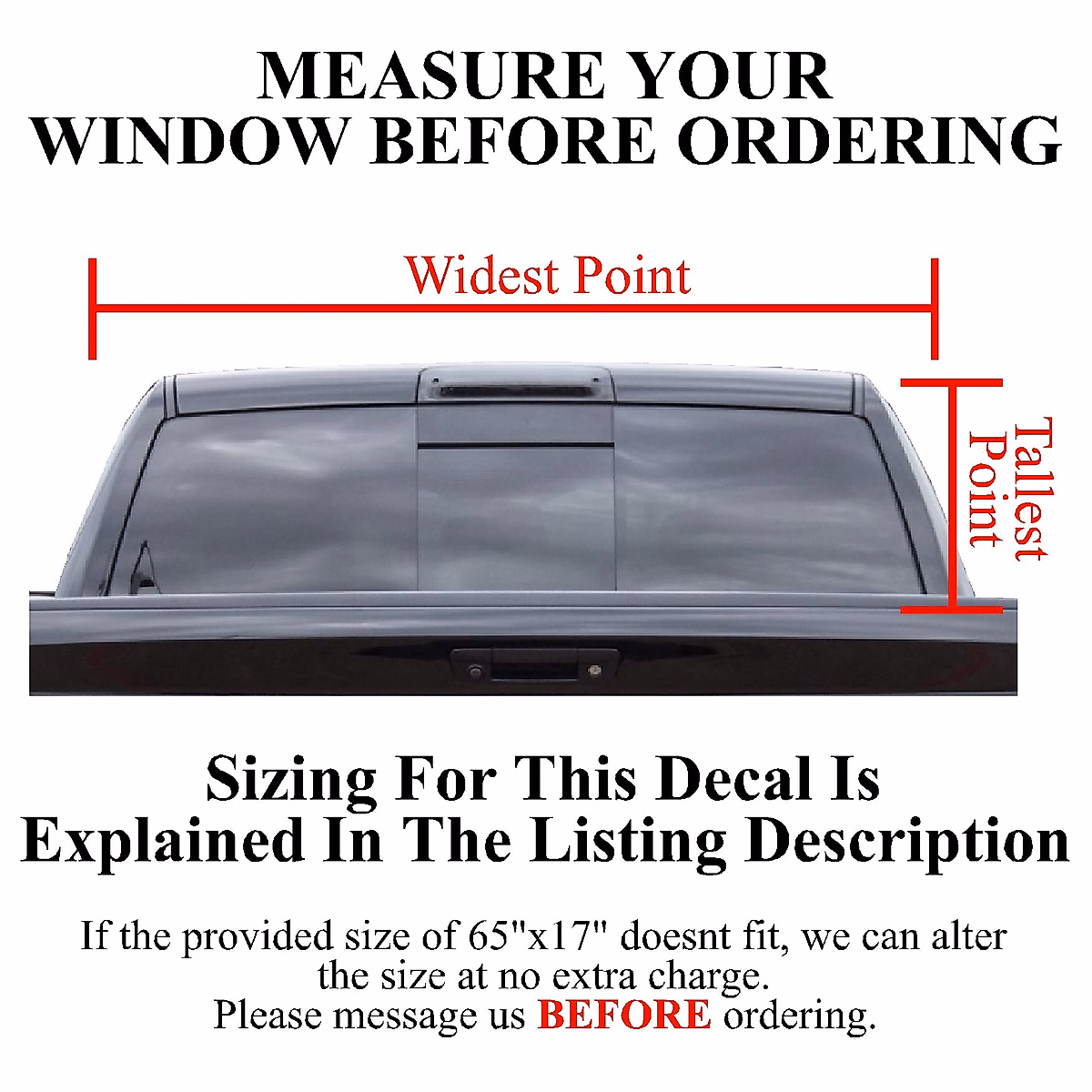 GRAPHIX EXPRESS Truck Back Window Graphics (P543 American Flag Eagle) Universal See Through Rear Window Vinyl Wrap - Full Window Decals for Trucks - Truck Window Decals