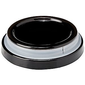 Brabantia Senseo Coffee Pad Storage Jar- Fingerprint Proof Matt Steel Black Lid