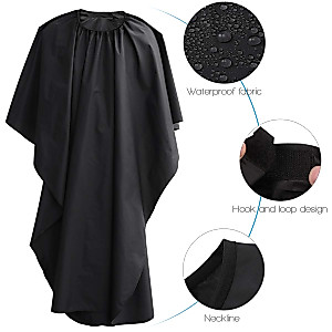 Hair Cutting Set, Professional Haircutting Barber Thinning Hairdressing Shears Set with Black Leather Case and Salon Cape