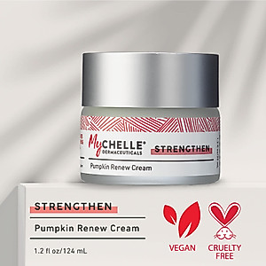 MyChelle Dermaceuticals Pumpkin Renew Cream (1.2 Fl Oz) - Daily Face Moisturizer with Pumpkin Seed Oil, Cloudberry Extract & Antioxidants - Moisturizes, Nourishes & Strengthens Skin