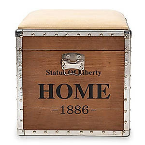 Baxton Studio Multipurpose Shelving and Cabinets, Beige/Golden Oak