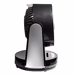 Ozeri - OZF6 Brezza III Dual Oscillating 10" High Velocity Desk Fan, Black/Gray