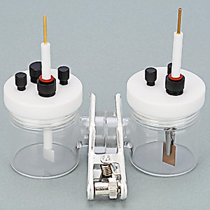 stonylab Nickel Electrode, 10x10x0.1 mm Laboratory Electrolytic Cell Nickel Electrode with PTFE Body Compatible with stonylab Electrolytic Cell