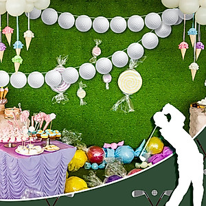 5 Pieces Golf Party Decorations Golf Party Supplies Golf Party Banners Golf Bunting Hanging Banners Golf Paper Garlands for Sports Theme Birthday (Golf Style)