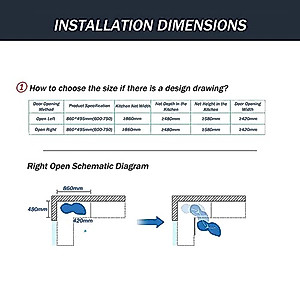 Pull Out Blind Corner Cabinet Organizer for More Than 860mm Cabinet, 2 Tier Swing Tray Right Blind Corner Kitchen Cabinet with Soft Close for Cupboard, Open Right