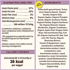 Primal Freeze Dried Cat Food Nuggets Turkey, Complete & Balanced Scoop & Serve Healthy Grain Free Raw Cat Food, Crafted in The USA (14 oz)