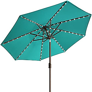 1 Set of Solar 9ft Sunumbrella Umbrella & Umbrella Cover