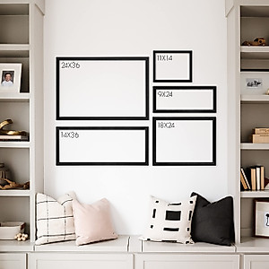 Personalized Dry Erase Wall Calendar with Custom To do list and Notes Organization Sections | Large Whiteboard Calendar (24" W x 18" H, White-Washed Frame)