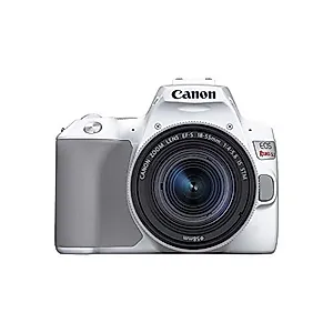 Canon EOS Rebel SL3 Digital SLR Camera with EF-S 18-55mm Lens Kit, Built-in Wi-Fi, Dual Pixel CMOS AF and 3.0 inch Vari-Angle Touch Screen, White