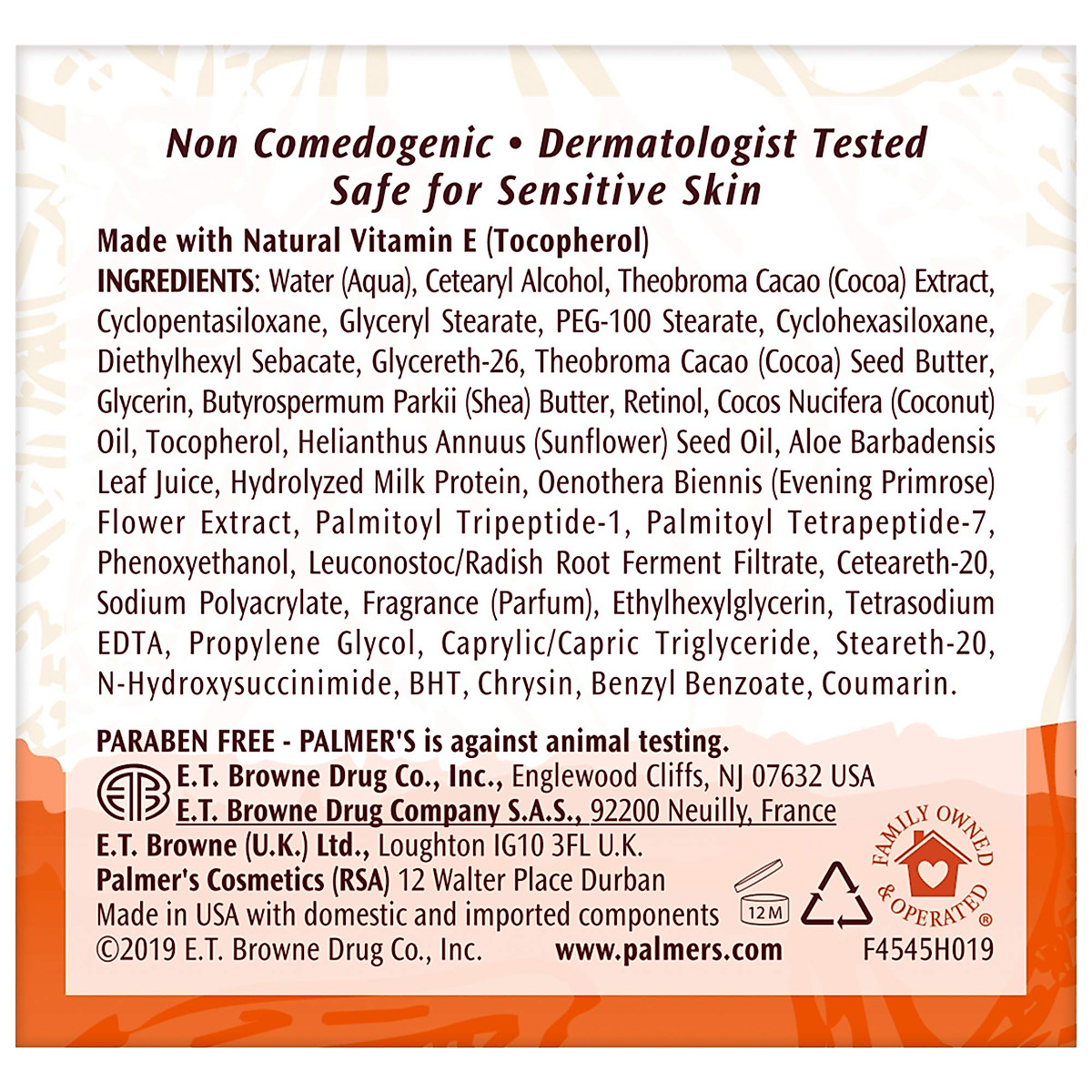 Palmer's Cocoa Butter Formula Moisture Rich Night Cream, 2.70 oz ( Pack of 2)