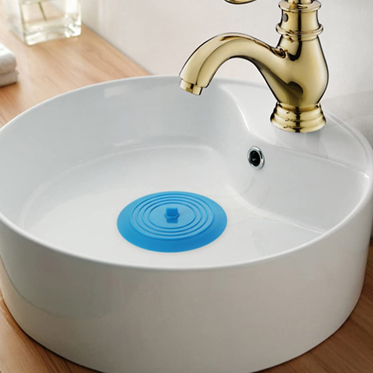 ULTECHNOVO 2pcs Sink Plug Bathtub Stopper Kitchen Sink Stopper Laundry Room Sink Stopper Flat Drain Stopper tub Drain Covers for bathtubs Bath tub Drain Covers tub Hair Catcher Drain Plug 15c