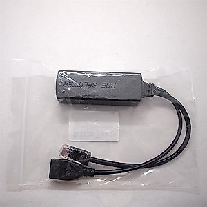 DSLRKIT Gigabit Ethernet Active PoE Splitter 48V to 5V 2.4A with USB Female Type A Port