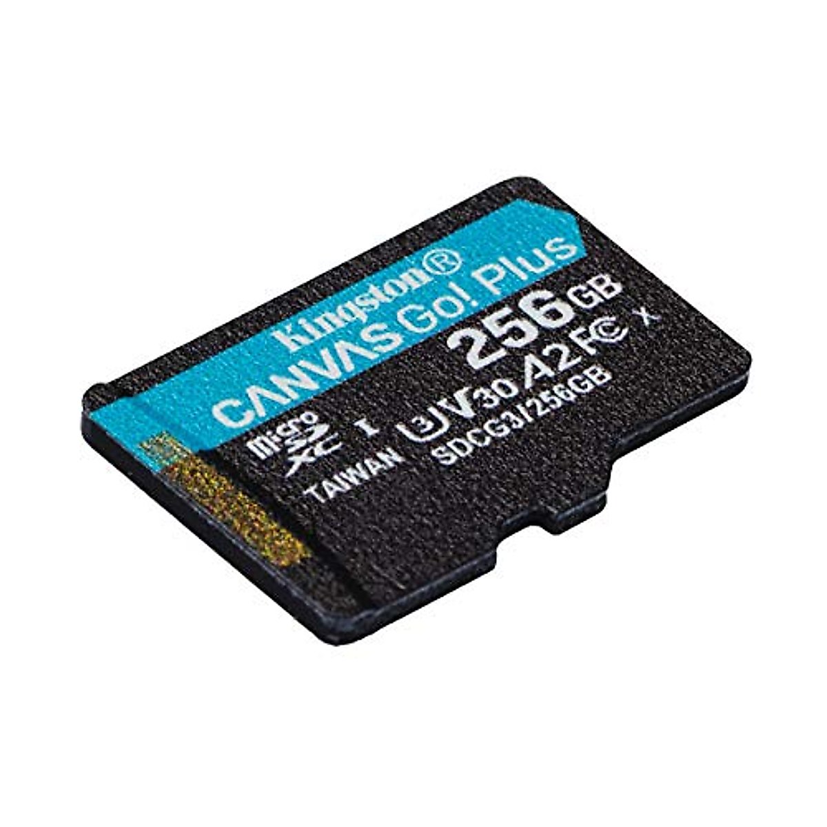 Kingston 256GB microSDXC Canvas Go Plus 170MB/s Read UHS-I, C10, U3, V30, A2/A1 Memory Card + Adapter (SDCG3/256GB)