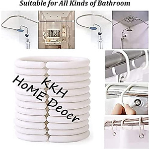 KKH Black Skulls Shower Curtain Set Bathroom, Black andWhite Halloween Scary Skull Bath Curtains Bathroom Set 4Pcs/Set Game Bathroom Decor, 72X72 Inch