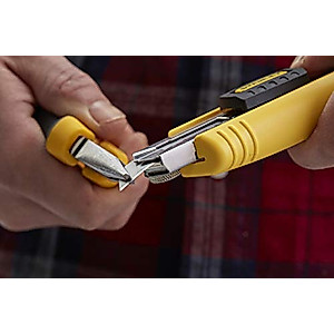 Stanley 0-10-481 Snap Off knife with magazine, Silver/Yellow