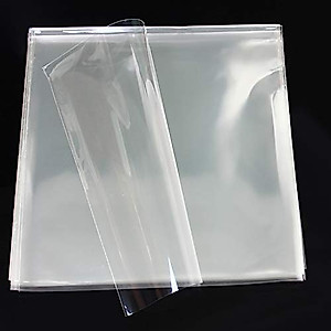 50x Vinyl Record Outer Sleeves, 12 LP - Crystal Clear, Not Cloudy, No Wrinkles! The Best Protection for Your Collection