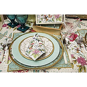 Caspari Disposable Hand Towels, Decorative Paper Guest Towels for Bathroom or Paper Napkins Dinner Napkins Size Hummingbird Trellis Pak 30